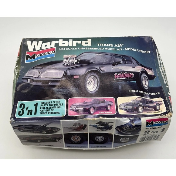 Monogram | Toys | Vintage 985 Monogram Warbird Trans Am 124 Scale Model ...